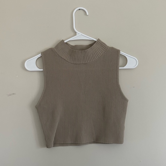 Glassons | Tops | Glassons Funnel Neck Ribbed Tank | Poshmark